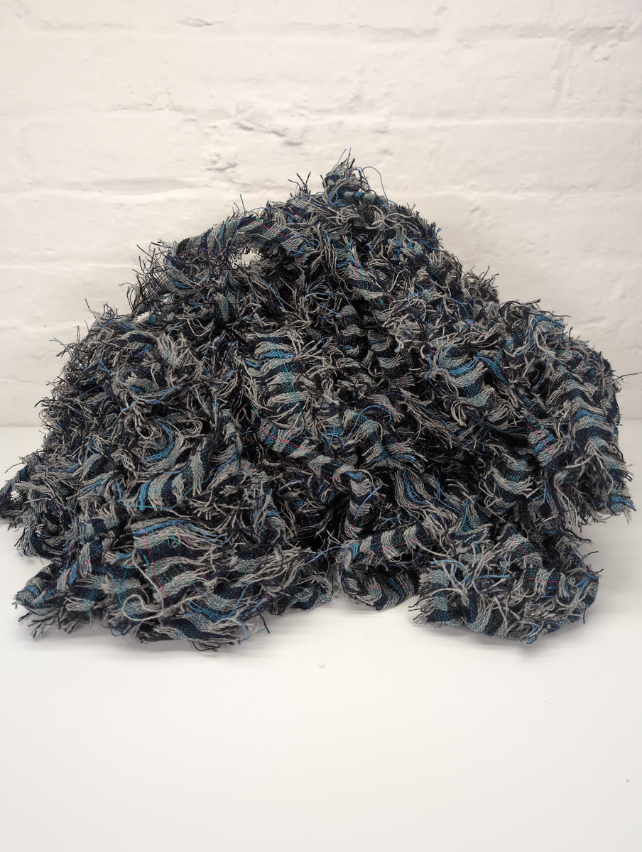0.9kg Blue & Grey Wool Selvedge - Fine – From The Mills